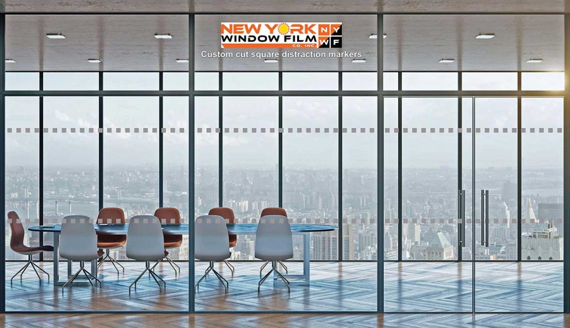 Distraction-Markers-Custom-Cut-Square - New York Window Film
